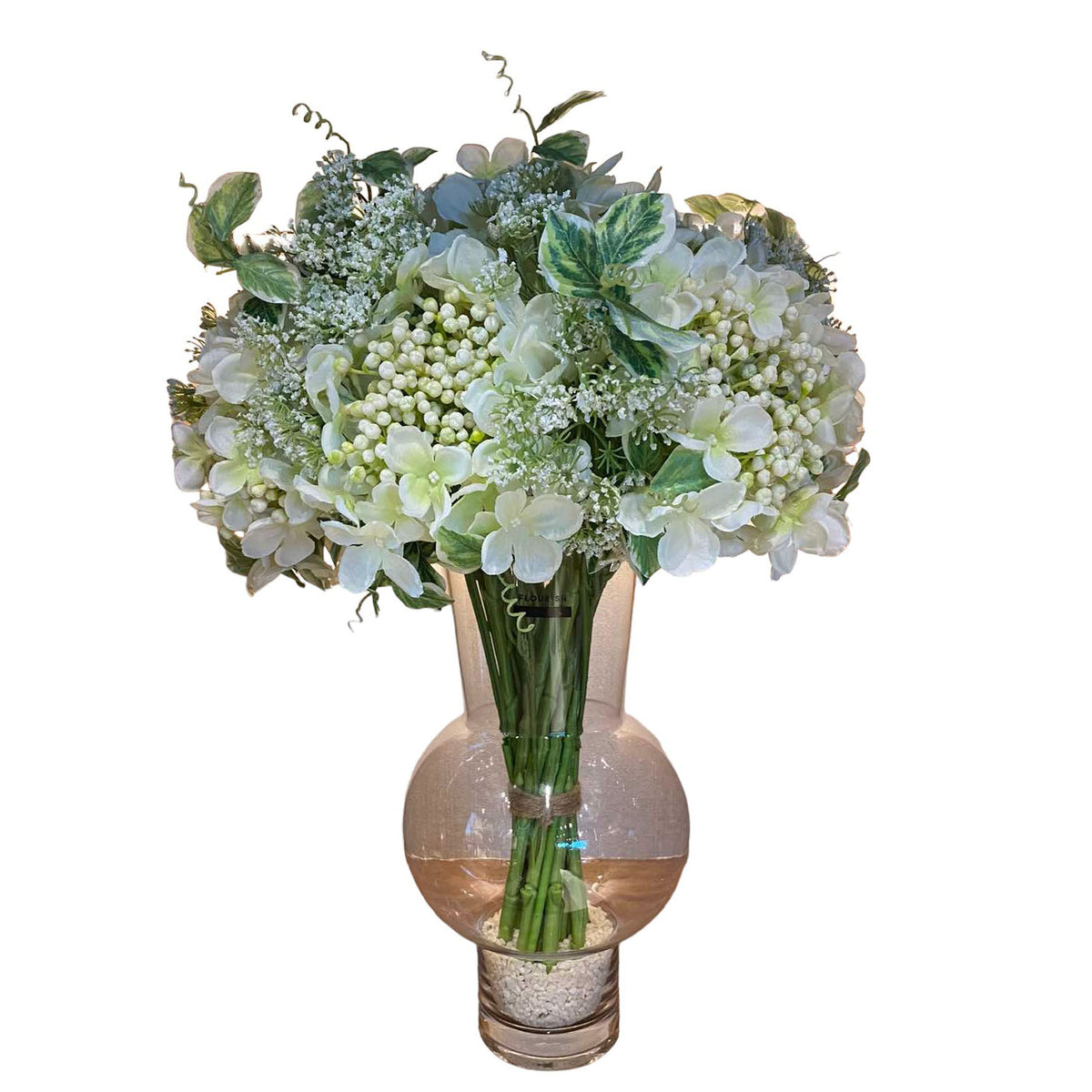 MKFA0128 Hydrangea & Queen Anne's Arrangement – Flourish_ph